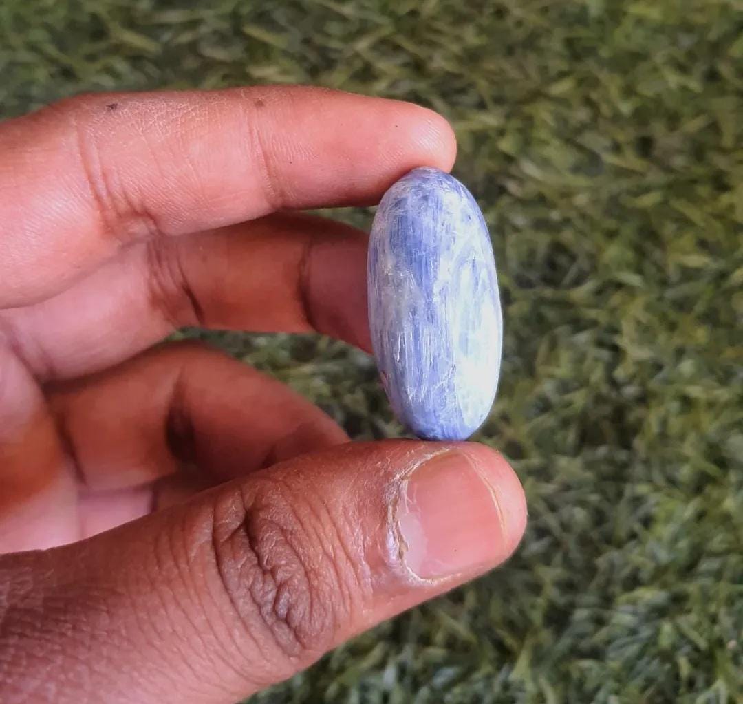 Natural Blue Kyanite Shiva Lingam Stone Beautiful Blue Kyanite Shiva ...