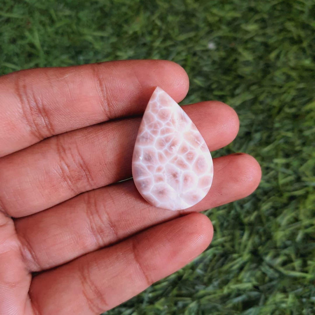 Natural Thomsonite Pink Larimar Pear Stone Beautiful Thomsonite Pink ...