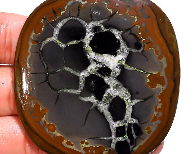 174cts,62x59x4mm Nice Mud Crack Fossil Cabochon Loose Gemstone Natural ...