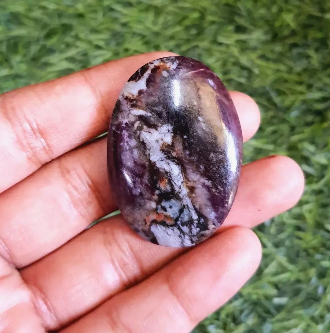 Natural Rare Sugilite Palm Stone Beautiful Nice Sugilite Palm Shape ...