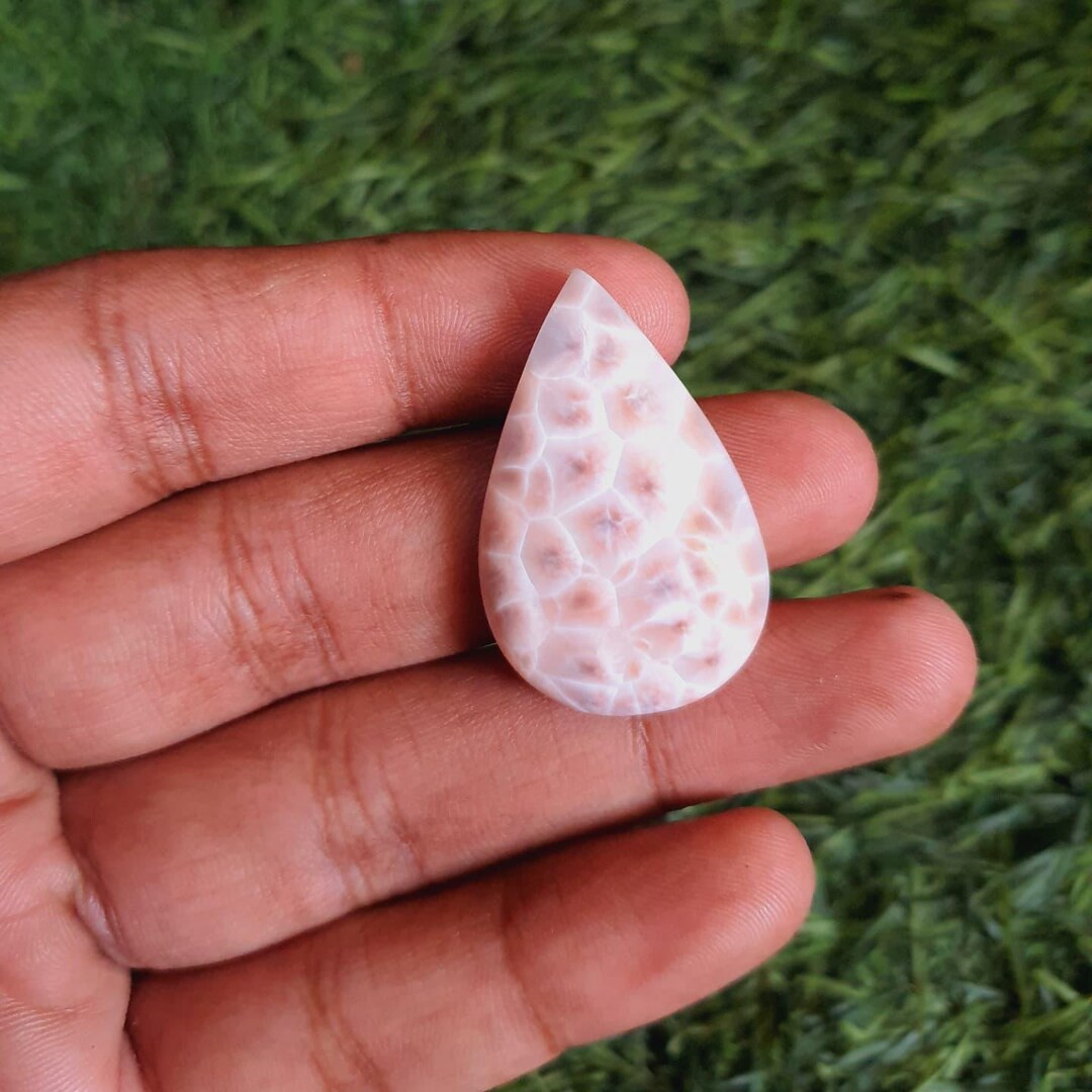 Natural Thomsonite Pink Larimar Pear Stone Beautiful Thomsonite Pink ...