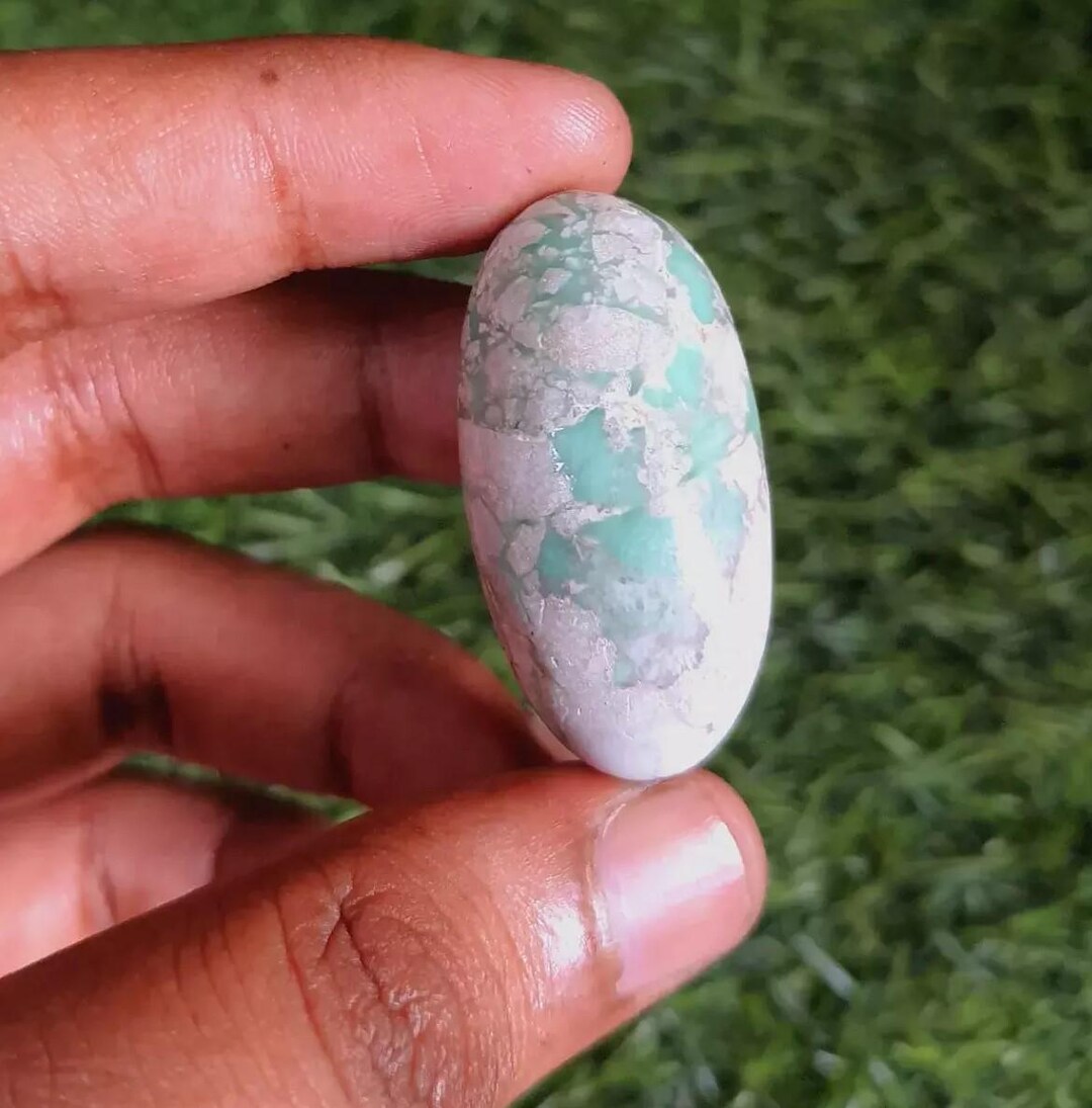 Natural Variscite Shiva Lingam Stone Beautiful Variscite Shiva Lingam Shape Hand Polished ...