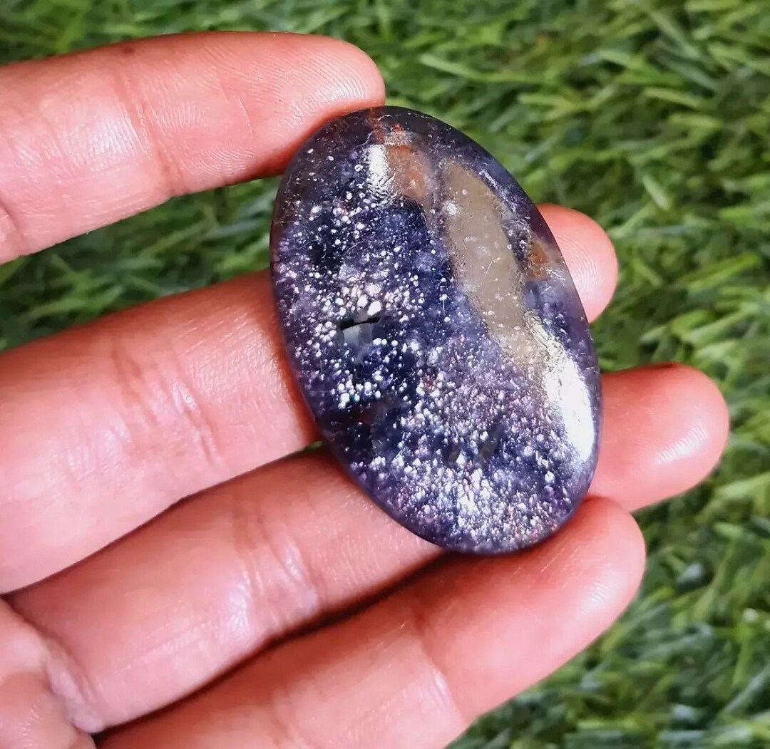 Natural Iolite Sunstone Oval Stone Beautiful Iolite Sunstone Oval Shape ...