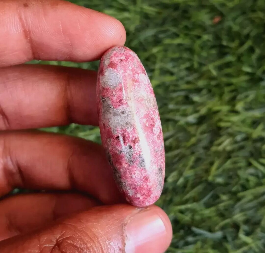 Natural Rare Thulite Shiva Lingam Stone Beautiful Rare Thulite Shiva Shape Designer Handmade ...