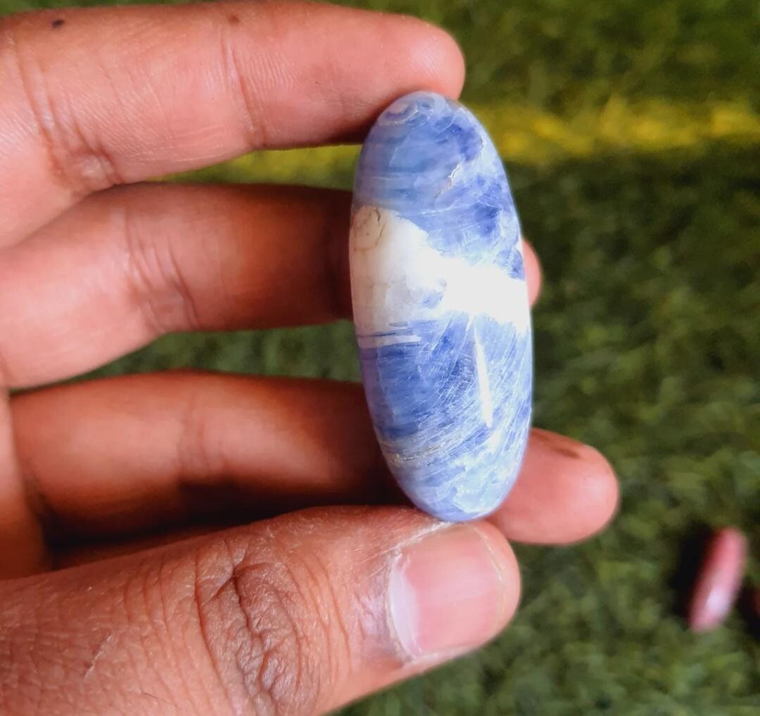 Natural Blue Kyanite Shiva Lingam Stone Beautiful Blue Kyanite Shiva ...