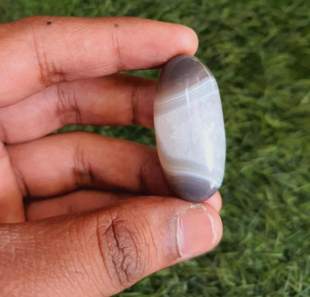 Natural Banded Crystal Agate Shiva Lingam Stone Beautiful Banded ...