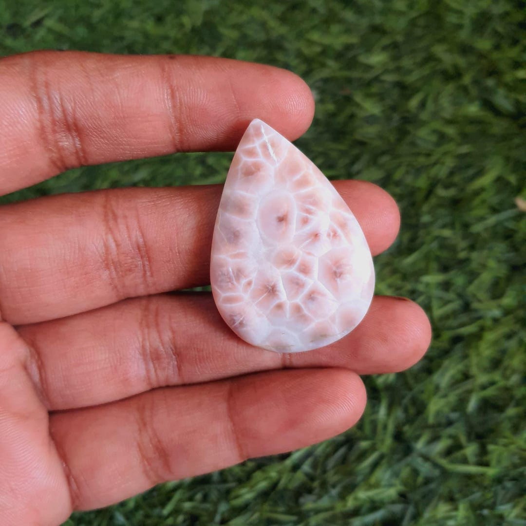 Natural Thomsonite Pink Larimar Pear Stone Beautiful Thomsonite Pink ...