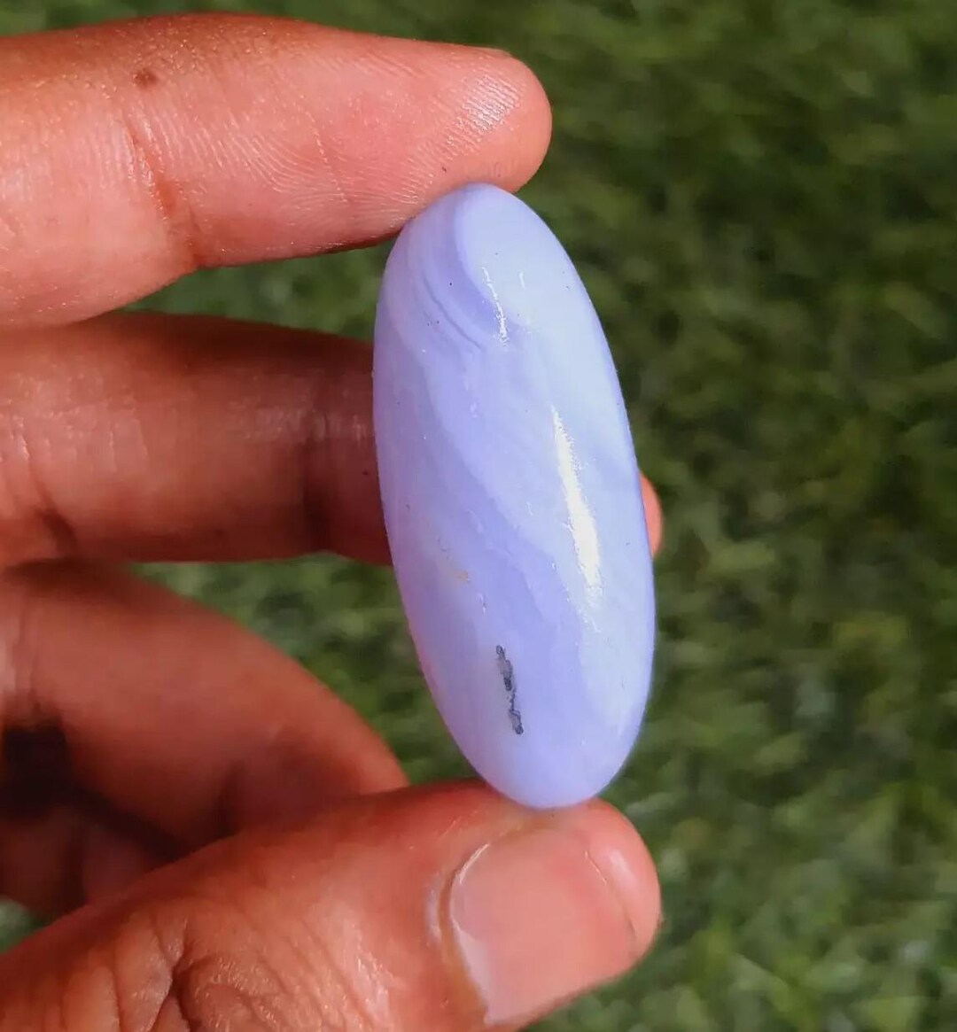 Natural Blue Lace Agate Shiva Lingam Stone Beautiful Blue Lace Agate ...