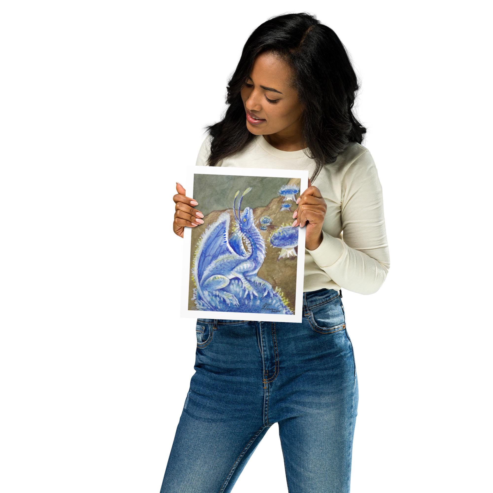 Mycena Subcyanocephala Dragon Print - Etsy