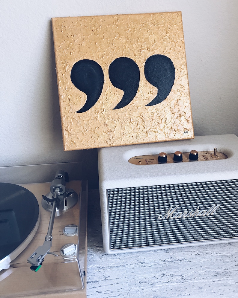 Original Acrylic Painting 'triple Comma Club': Original Art, Acrylic ...