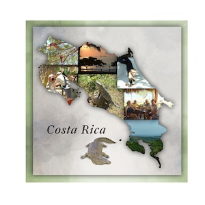 Costa Rica Scrapbook Template, Digital Scrapbook Template, Costa Rica ...