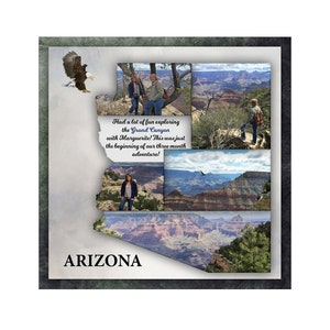 Arizona Scrapbook Template, Digital Scrapbook Template, Arizona ...