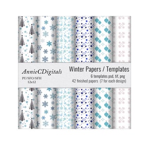 Digital Scrapbooking Paper Templates, Digital Scrapbook Paper, Digital ...