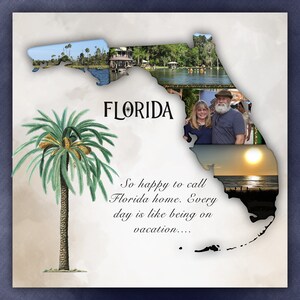 Florida Scrapbook Template, Digital Scrapbook Template, Florida ...