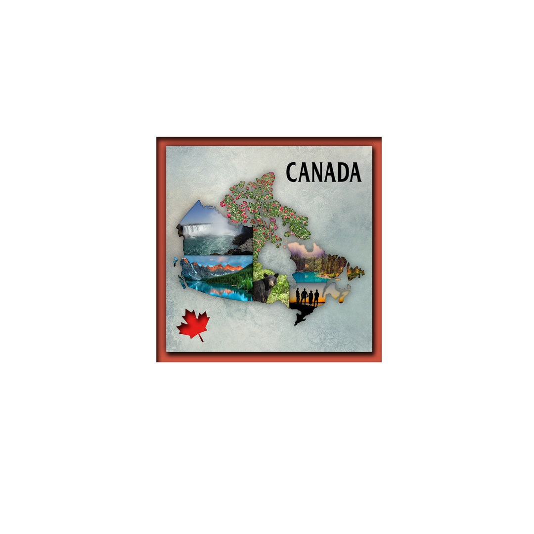 Canada Scrapbook Templates, Digital Scrapbook Template,canada Scrapbook ...