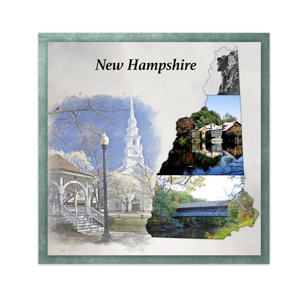 New Hampshire Scrapbook Template, New Hampshire Digital Scrapbook ...