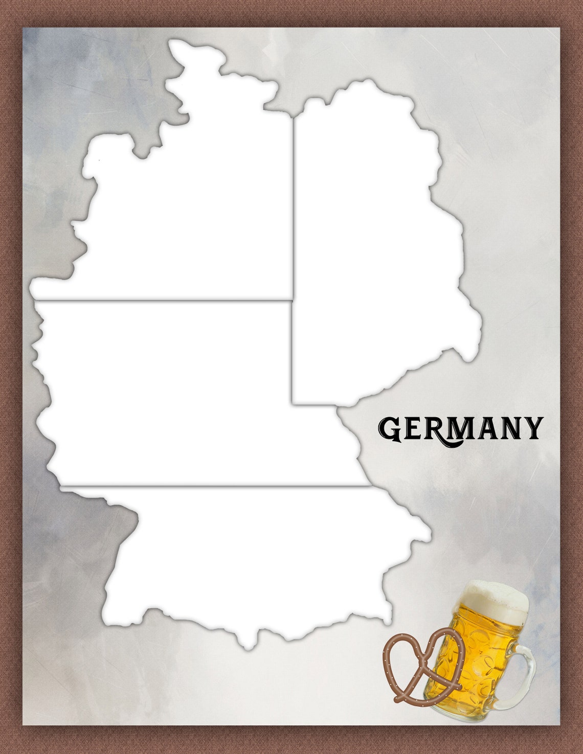 Germany Scrapbook Template Digital Scrapbook Template - Etsy