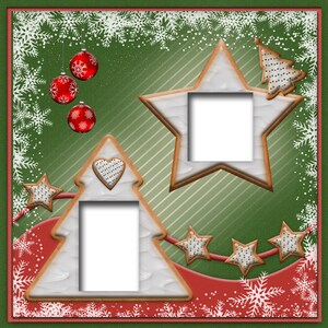 12x12 Digital Christmas Templates (305,307,303,308,309) - Etsy