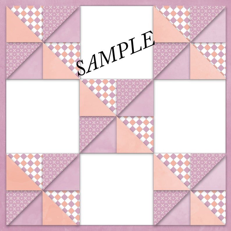 12x12 Digital Scrapbook Template 367 | Etsy