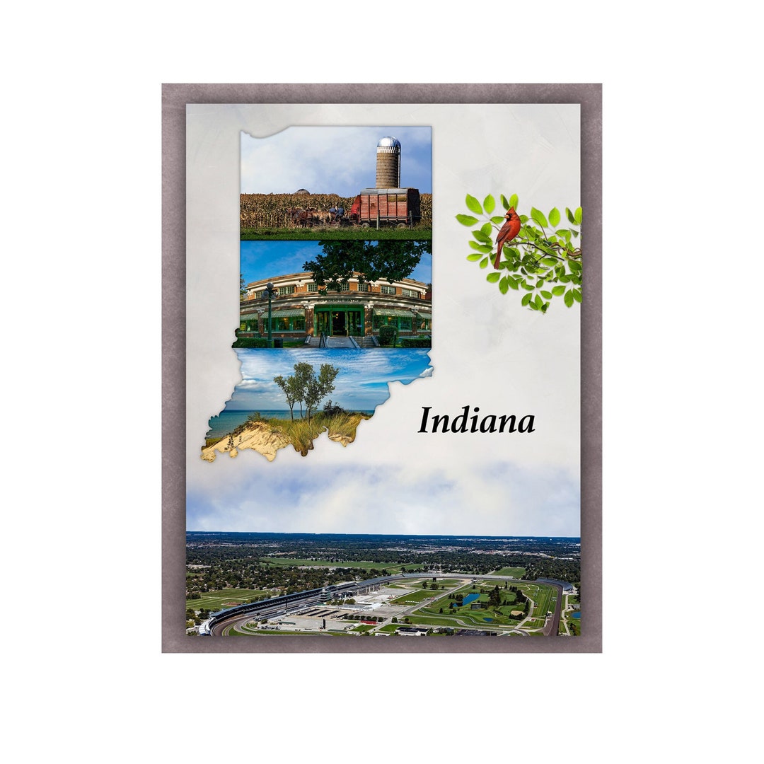 Indiana Scrapbook Template, Digital Scrapbook Template, Indiana ...