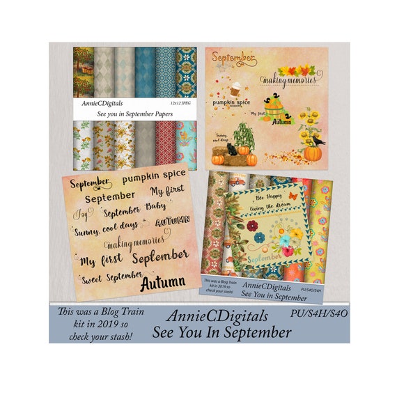 Fall Digital Scrapbook Kit Digital Fall Kit See You in - Etsy