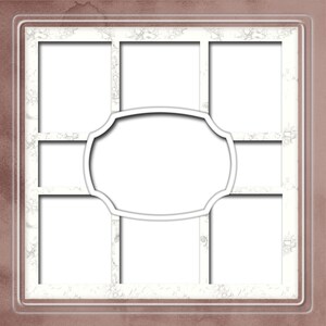 Digital Scrapbook Double Page Template, Digital Double Page Template ...