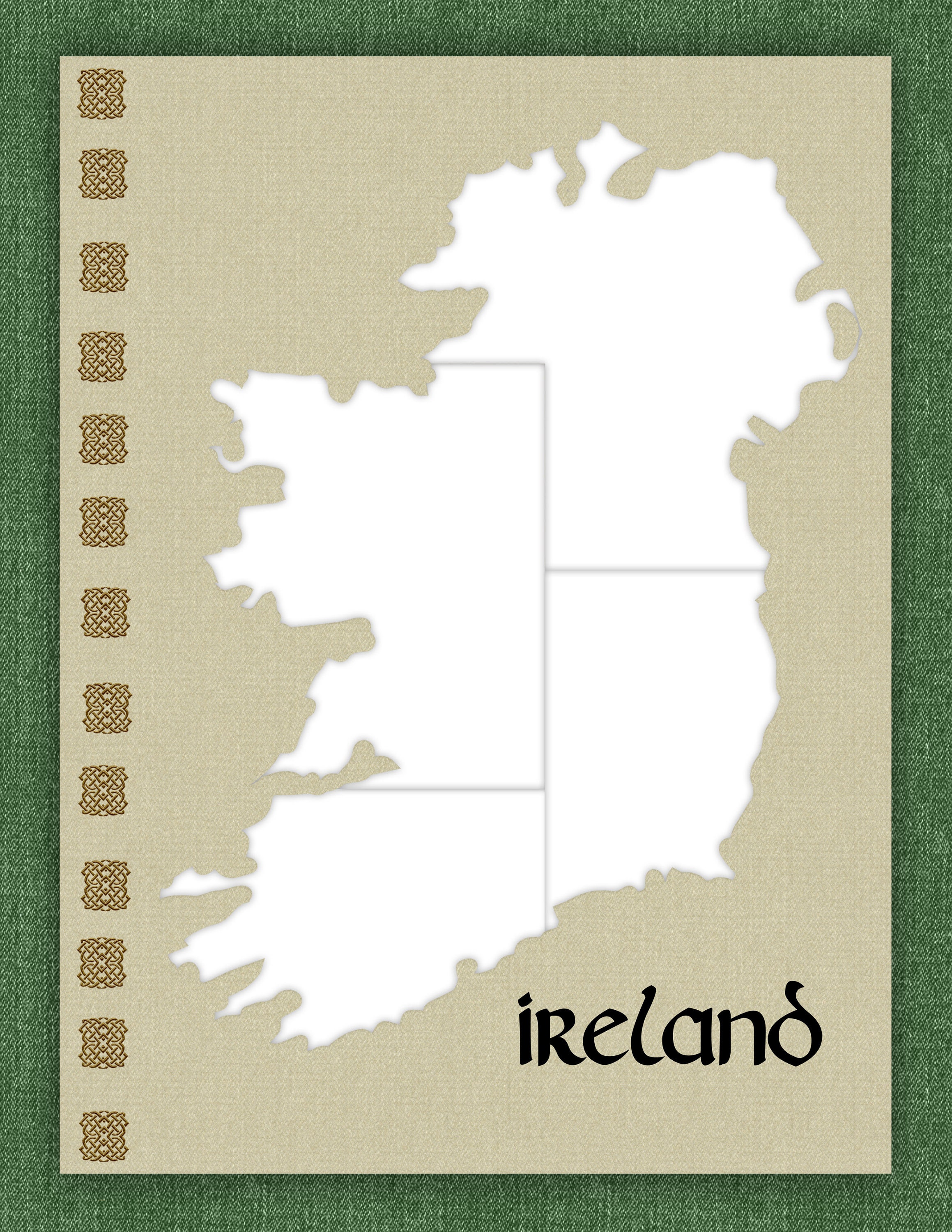 Ireland Scrapbook Template Digital Scrapbook Template | Etsy