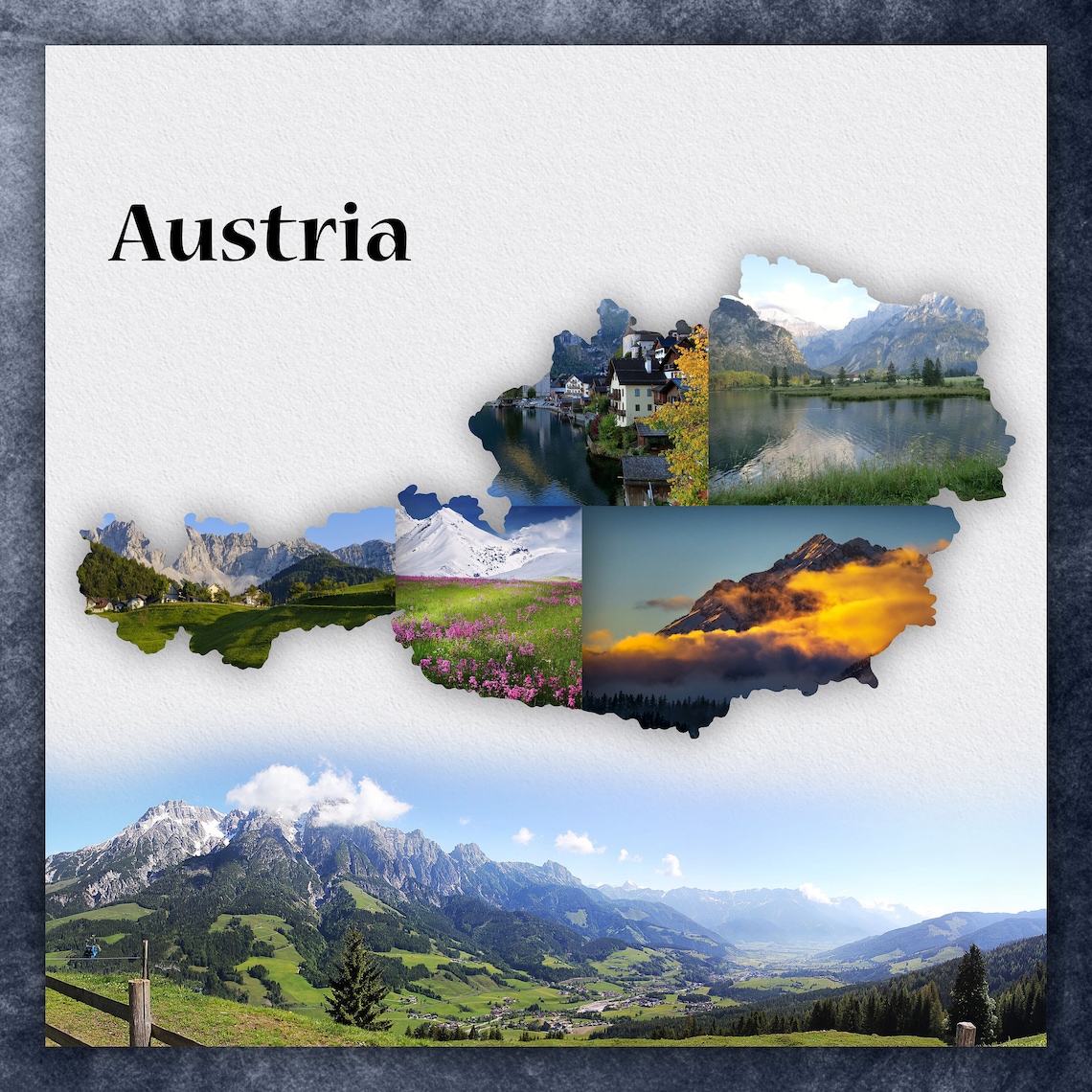Austria Scrapbook Template Austria Scrapbook Page Austria - Etsy
