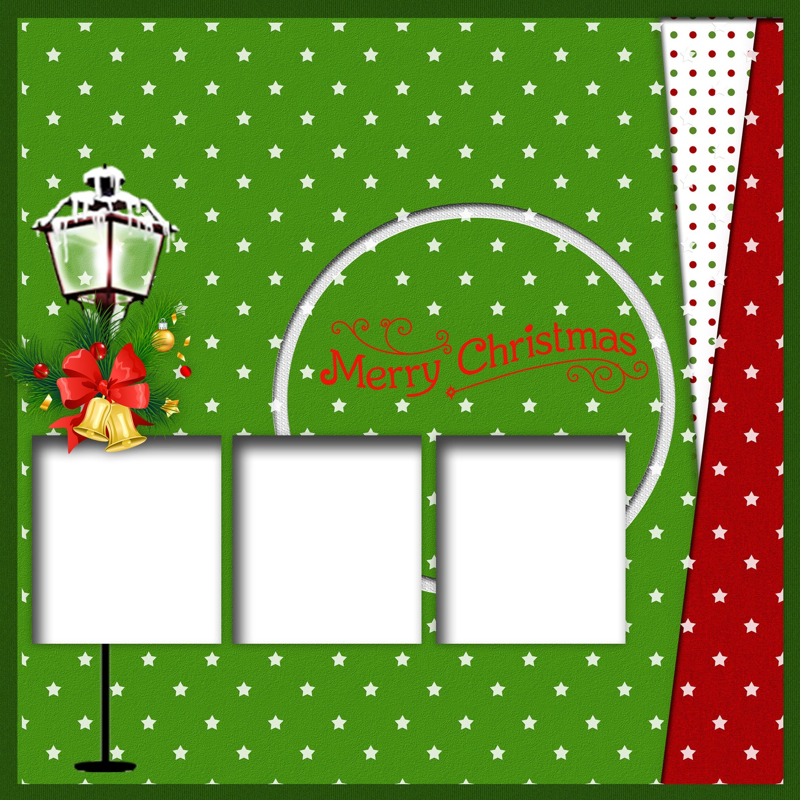 12x12 Digital Christmas Templates 305307303308309 - Etsy