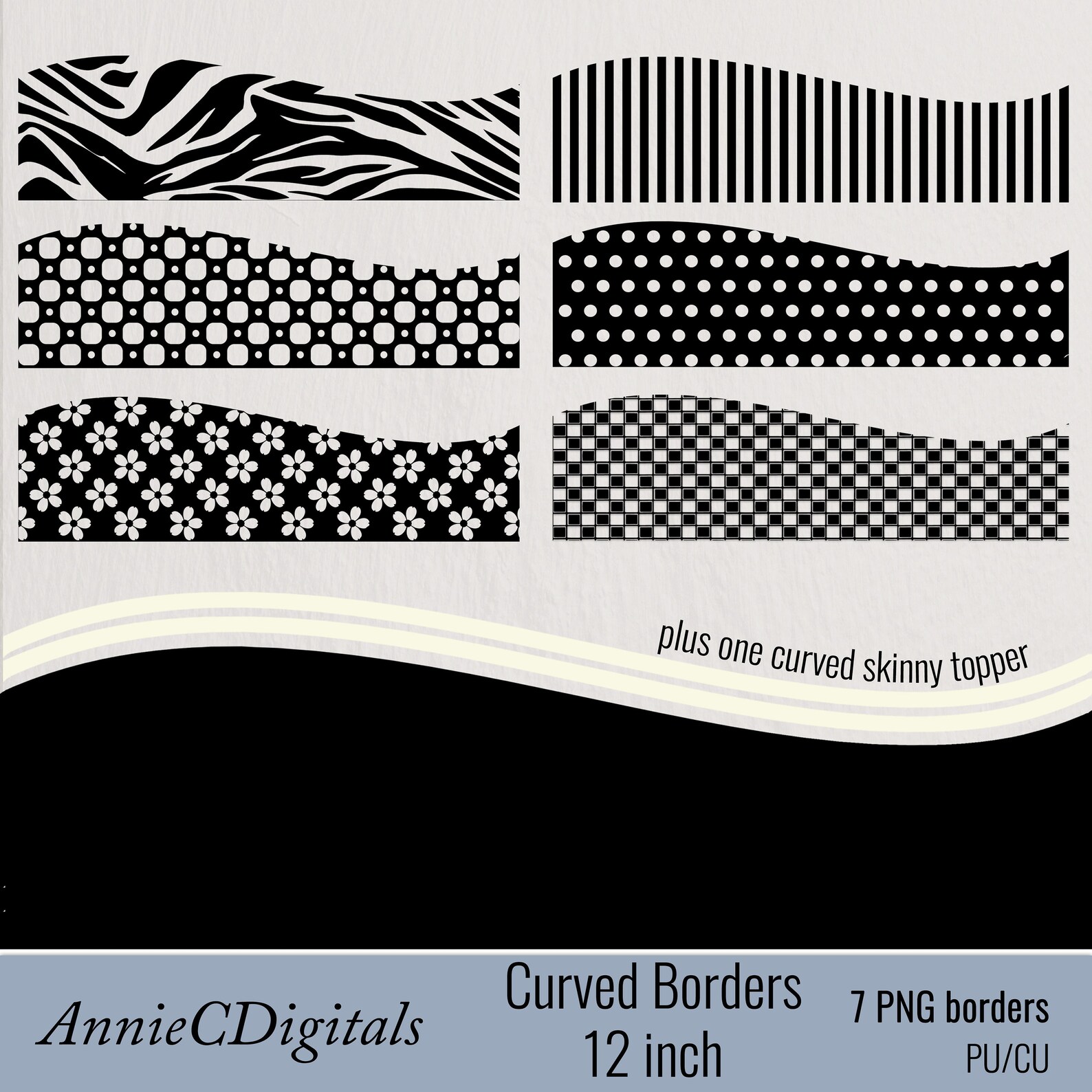 Borders, Clip Art Border Templates, Digital Borders, Curved Borders ...