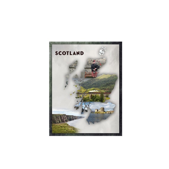Scotland Scrapbook Template Digital Scrapbook Template | Etsy