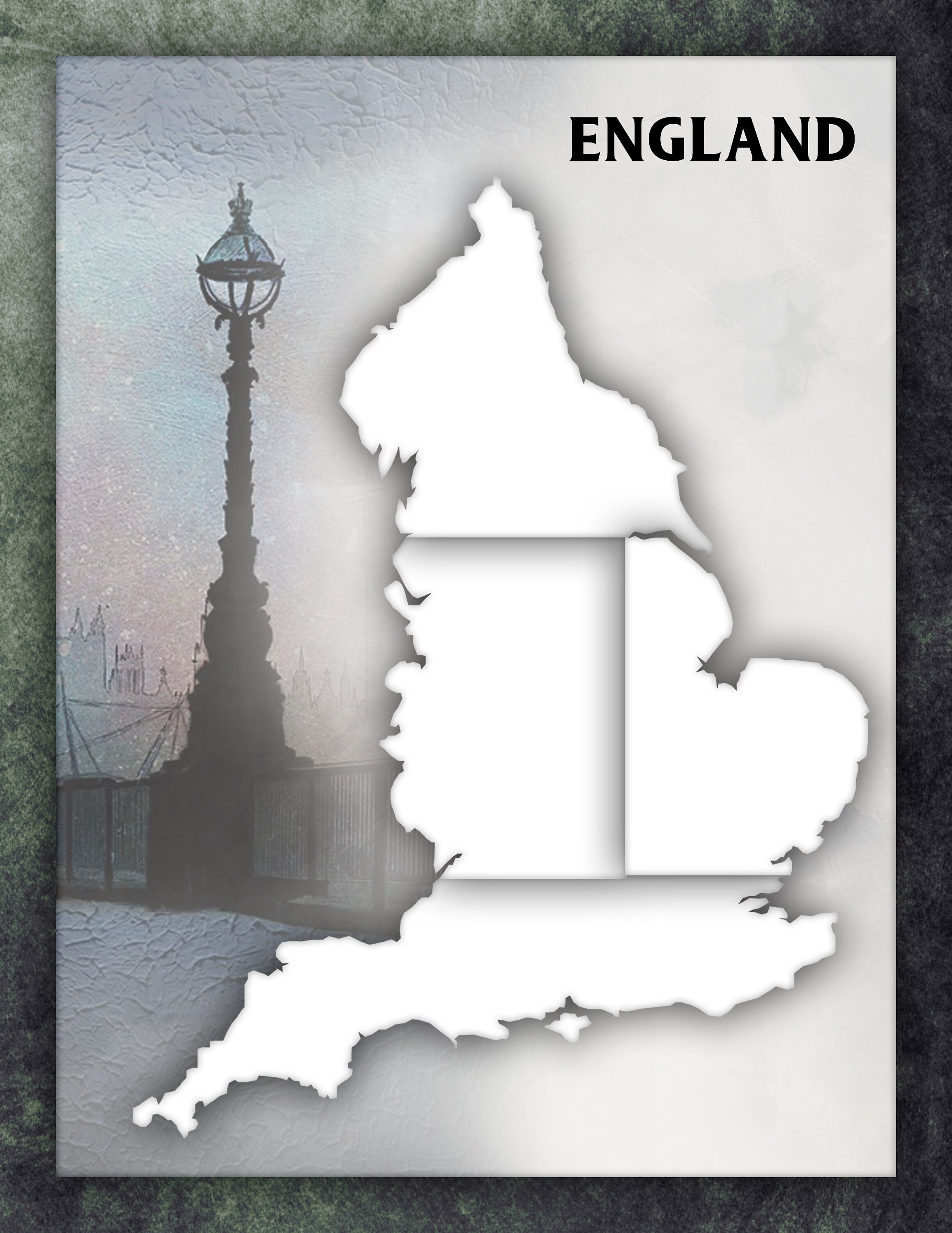England Scrapbook Template, Digital Scrapbook Template, England ...