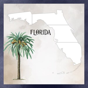 Florida Scrapbook Template, Digital Scrapbook Template, Florida ...