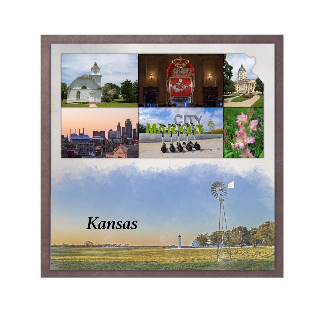 Kansas Scrapbook Template Digital Scrapbook Template Kansas - Etsy