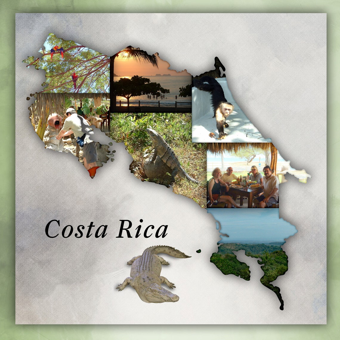 Costa Rica Scrapbook Template Digital Scrapbook Template - Etsy