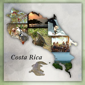 Costa Rica Scrapbook Template, Digital Scrapbook Template, Costa Rica ...