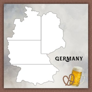 Germany Scrapbook Template, Digital Scrapbook Template, Germany ...
