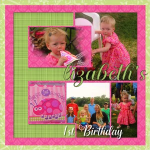 Digital Scrapbook Template, Alphabet Page Template, Scrapbook Collage ...