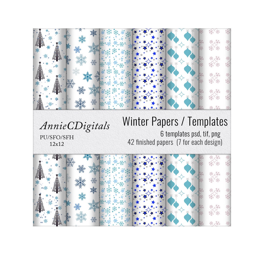 Digital Scrapbooking Paper Templates Digital Scrapbook Paper - Etsy