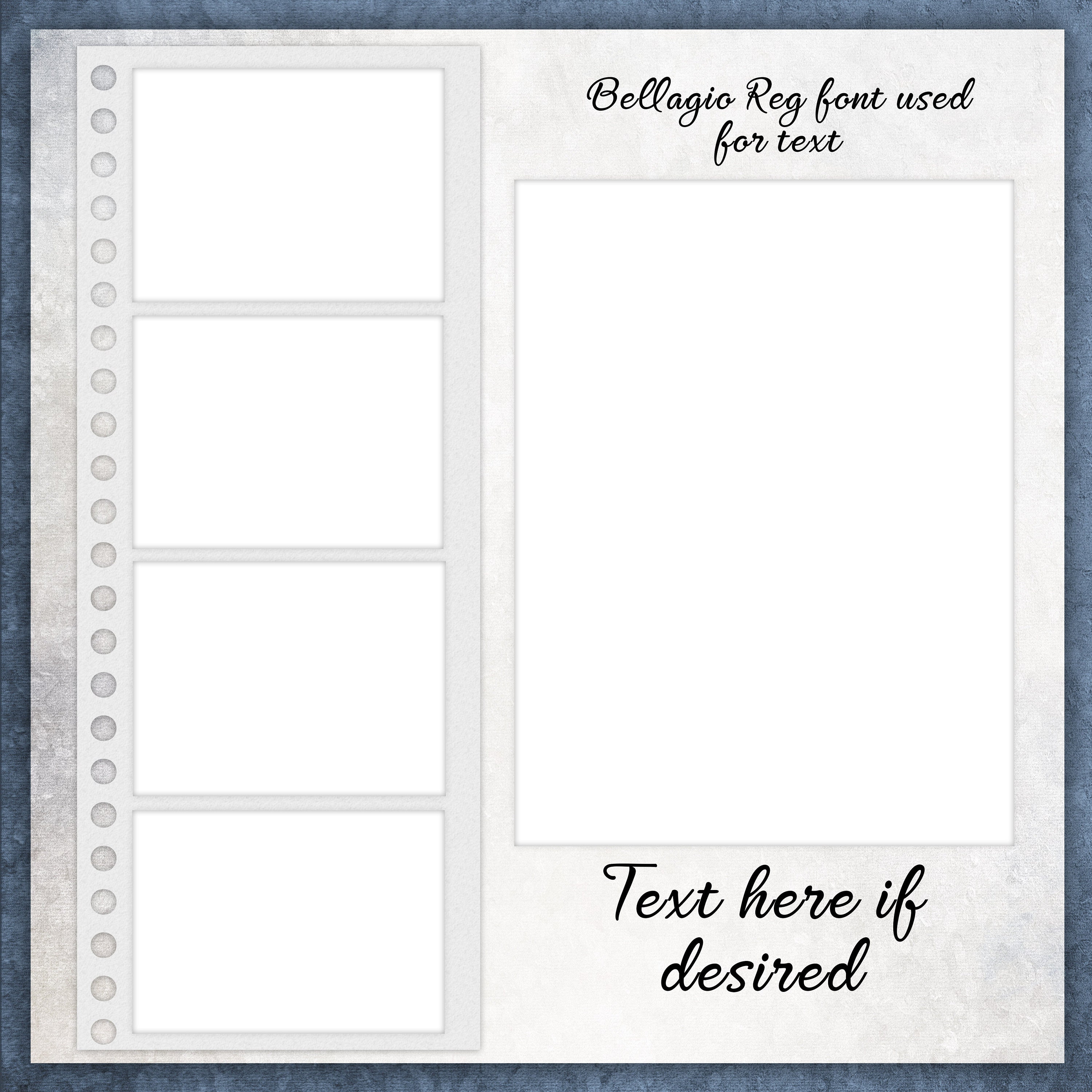 Scrapbook Template Digital Scrapbook Template Scrapbook | Etsy