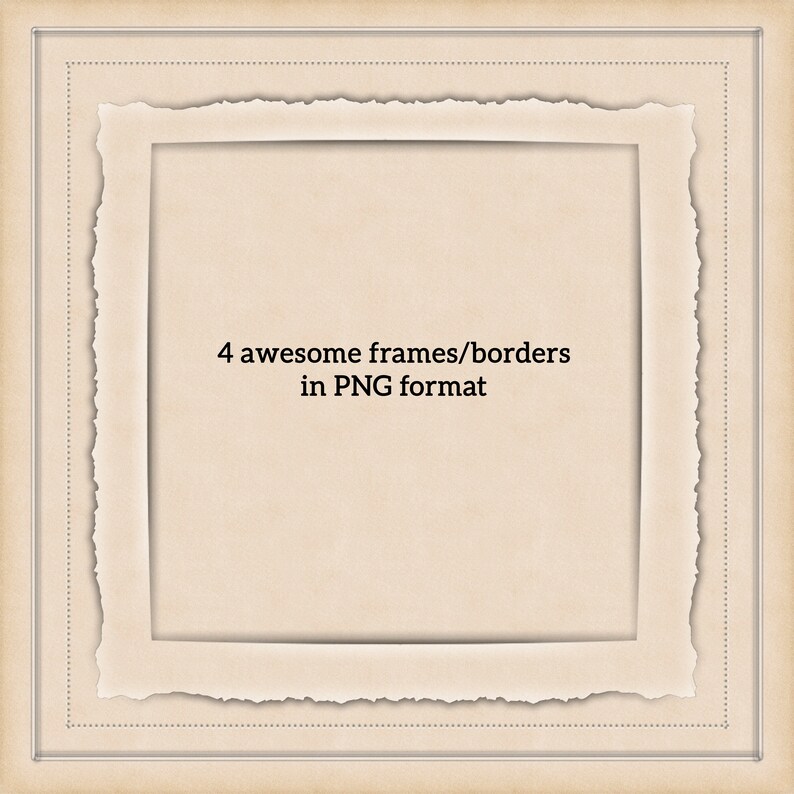 Digital Scrapbook Frames Scrapbook Borders Scrapbook - Etsy