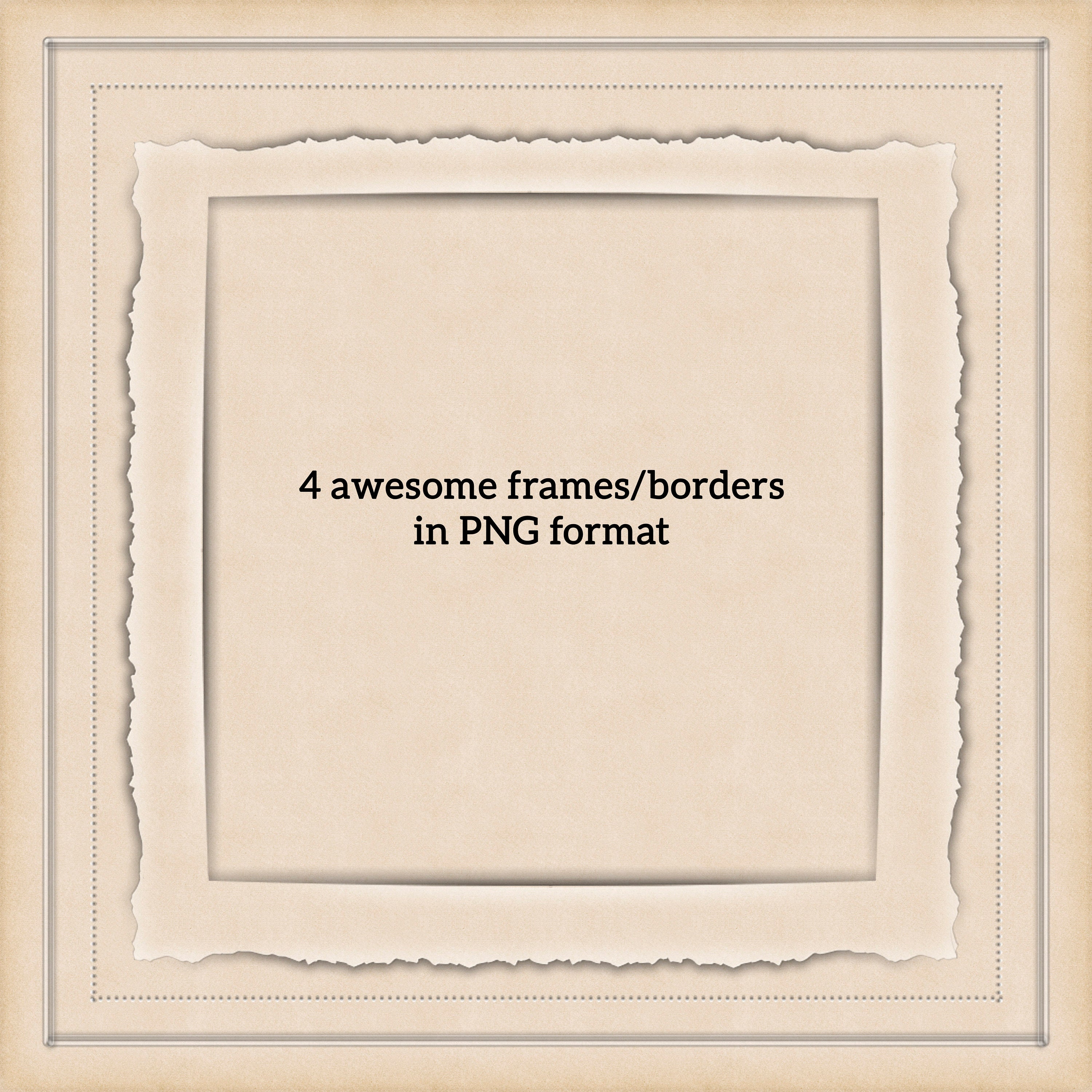 Digital Scrapbook Frames Scrapbook Borders Scrapbook | Etsy