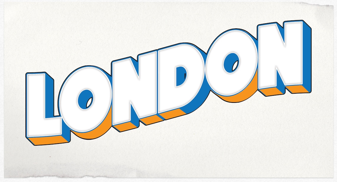 3D Photo Title Template, London Photo Template, 3D Template, Title ...