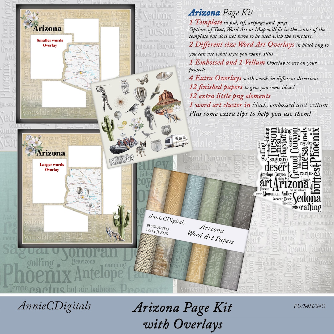 Arizona Embossed Papers Digital, Arizona Digital Vellum Overlay ...