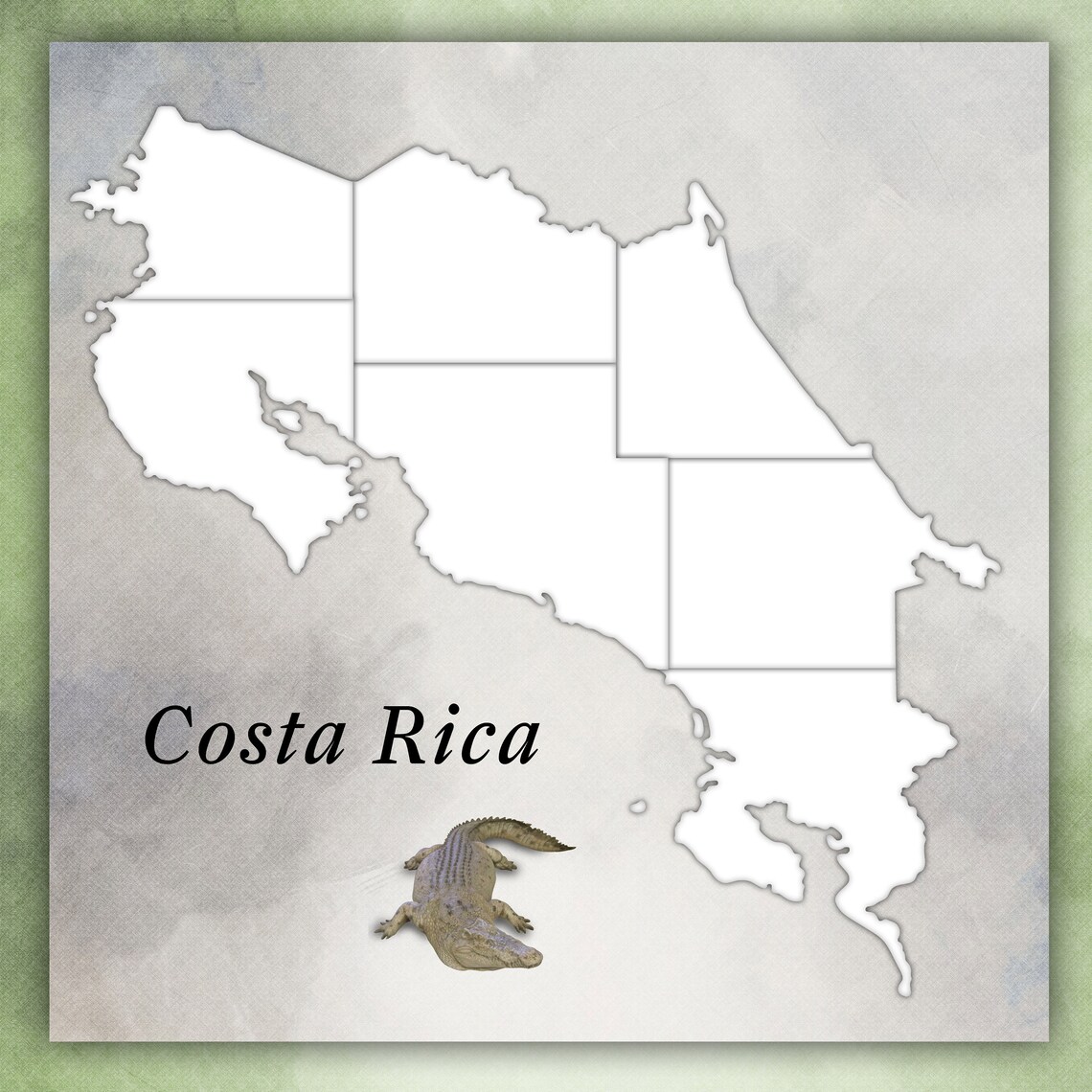 Costa Rica Scrapbook Template Digital Scrapbook Template | Etsy