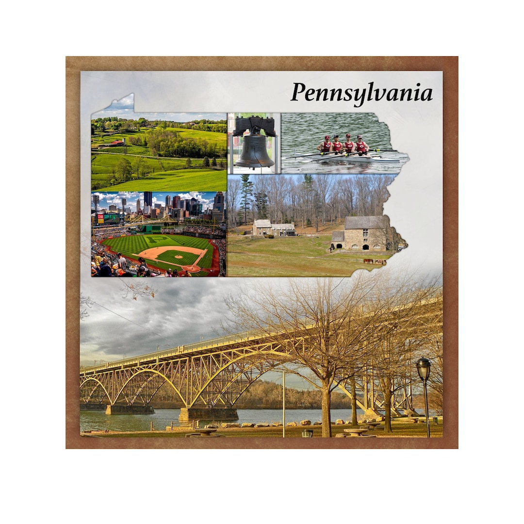Pennsylvania Scrapbook Template, Pennsylvania Digital Scrapbook ...