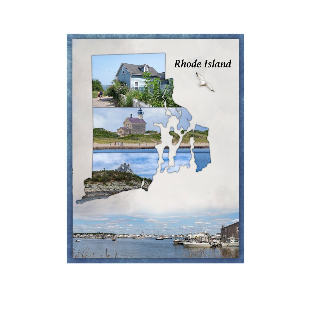 Rhode Island Scrapbook Template, Rhode Island Digital Scrapbook ...