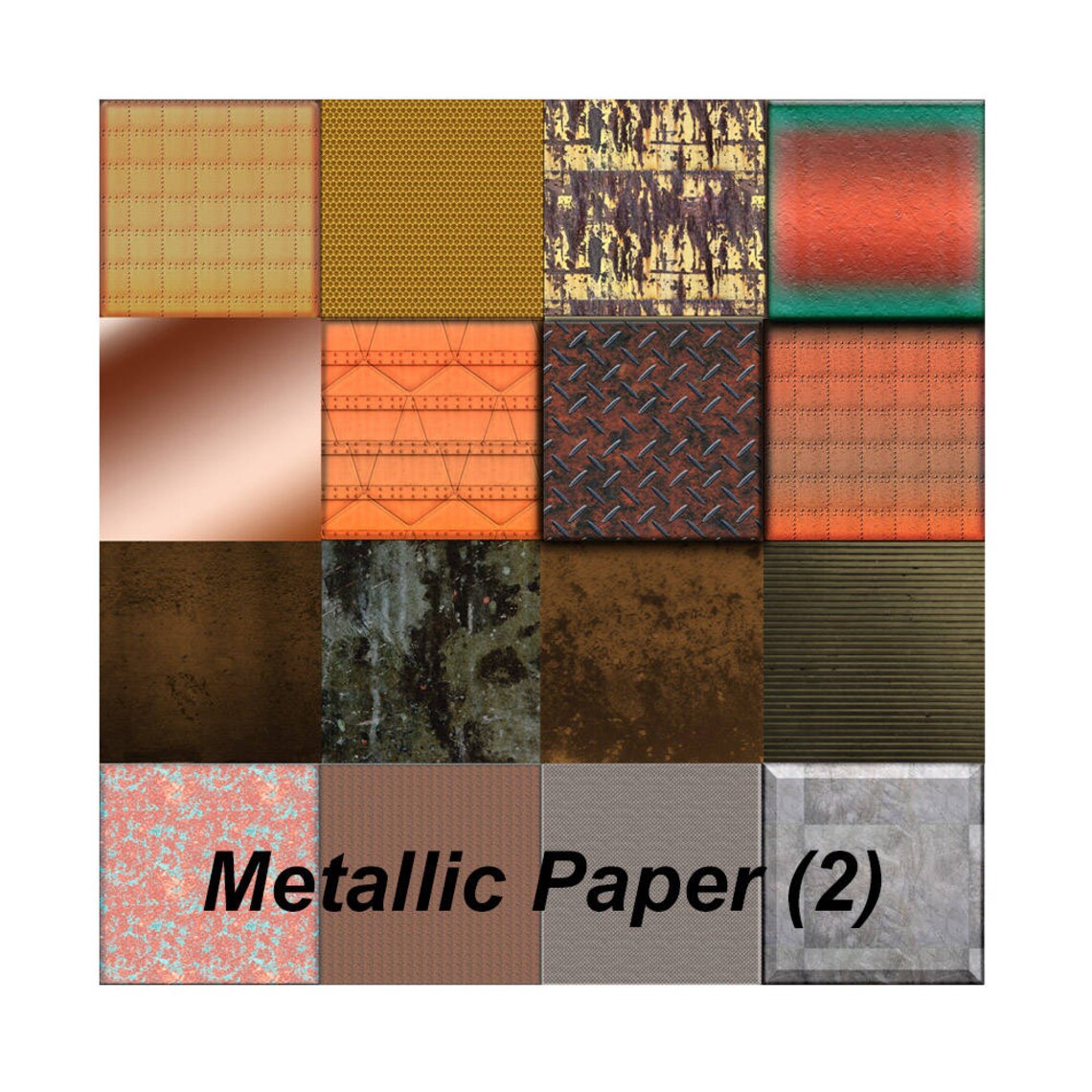 Metallic Scrapbook Paper 2 Background Paper Scrapbook - Etsy