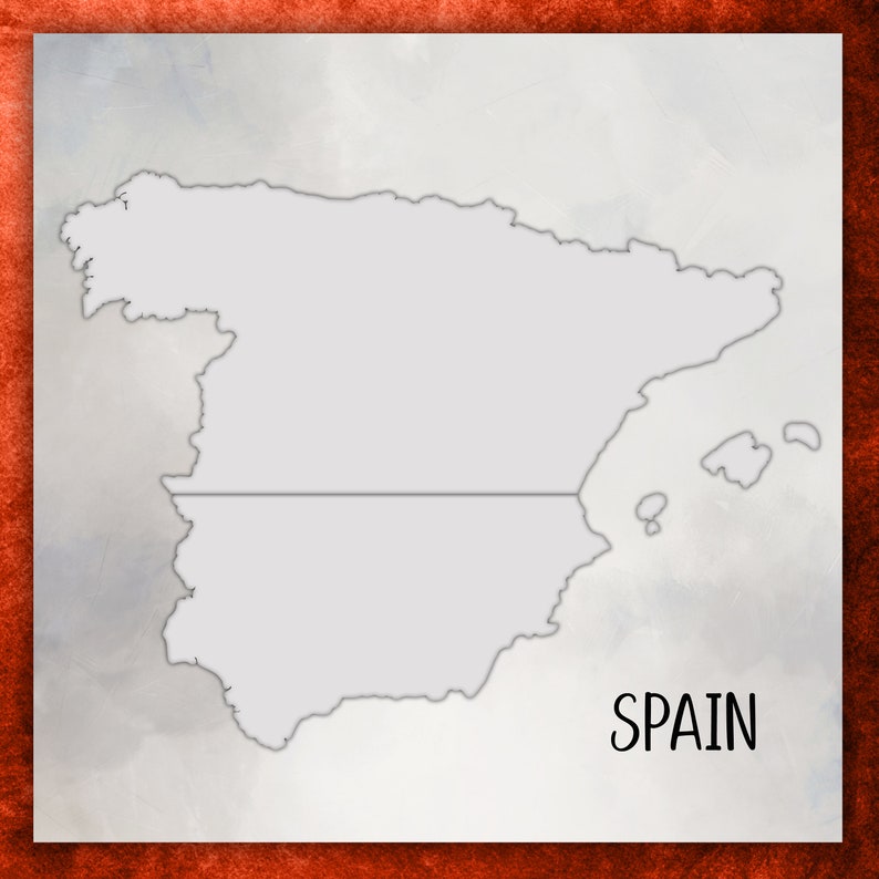 Spain Scrapbook Template Digital Scrapbook Template Spain - Etsy