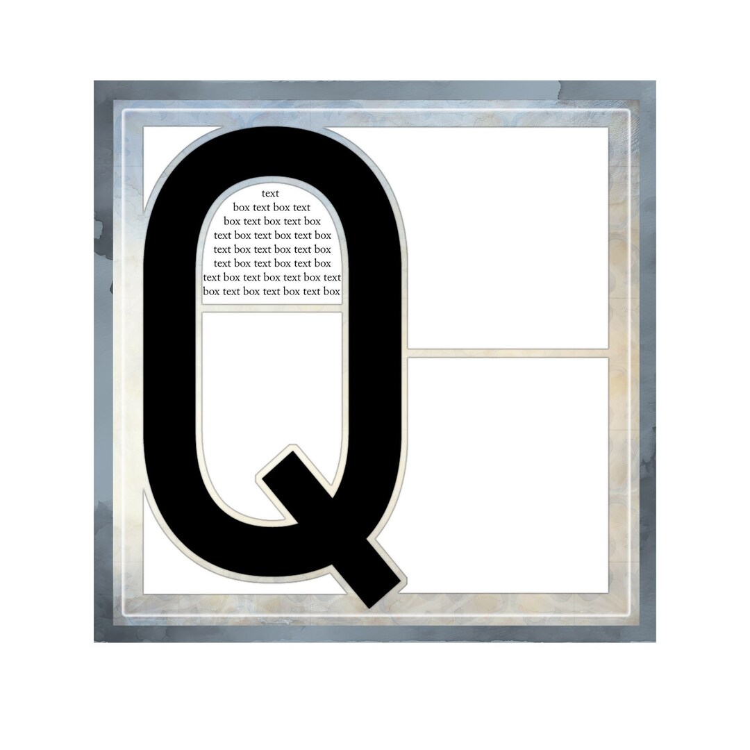 Digital Scrapbook Template, Alphabet Page Template, Scrapbook Collage ...